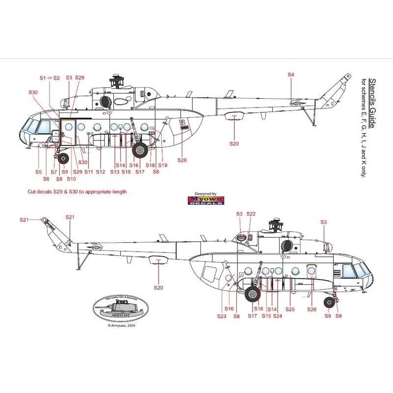 ACD 48037 Mi-17 Stencil (Czech and Slovak)